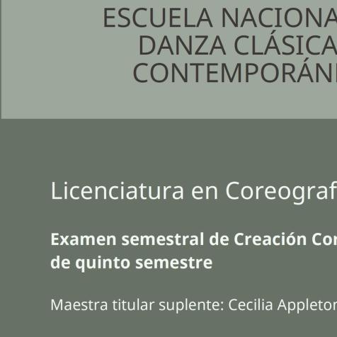 Escuela Nacional de Danza Clásica y Contemporánea | INBA - Instituto ...