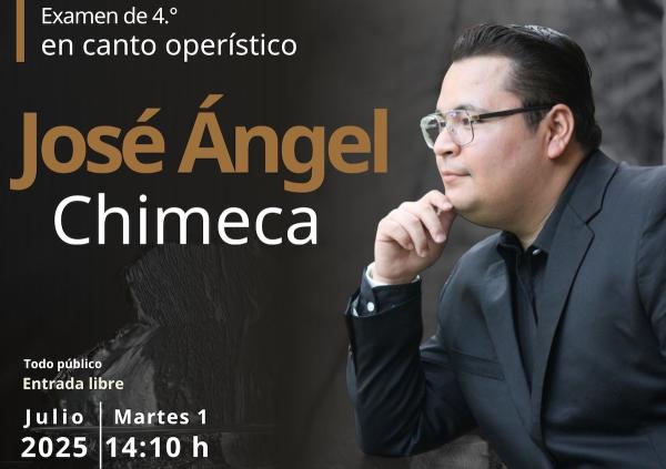 José Ángel Chimeca - Examen de cuarto en canto operístico | INBA ...