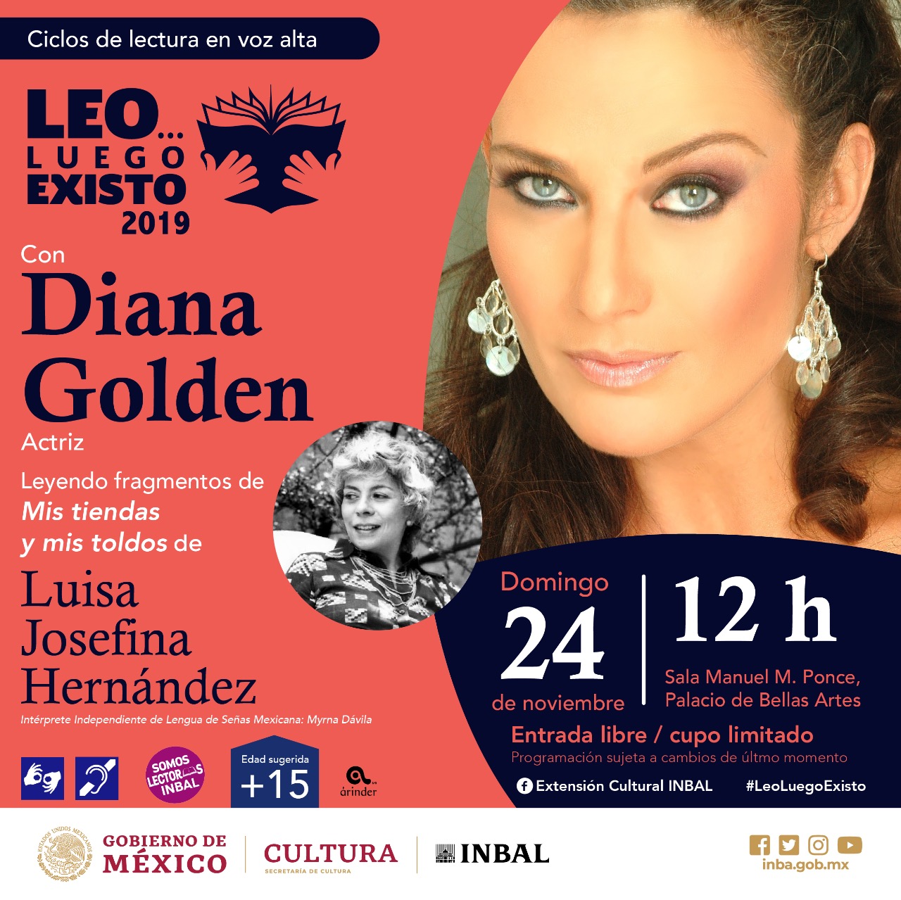 Cierra 2019 el ciclo ¡Leo…luego existo! con lectura de obra de Luisa ...